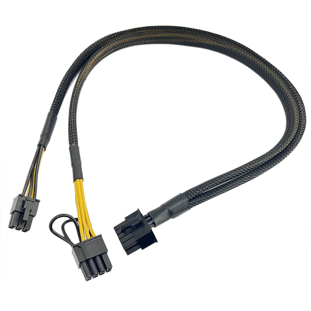Zahara 50cm 10pin to 6+8(pin) Power Adapter PCIE Cable Replacement for HP ProLiant DL380 G9 DL380E DL380 G8 and GPU