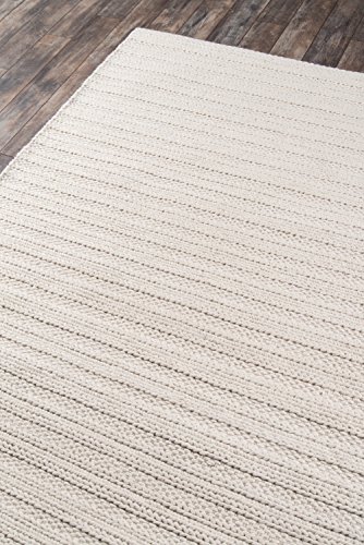 Momeni Andes Wool and Viscose Area Rug, 7'9" X 9'9", Ivory