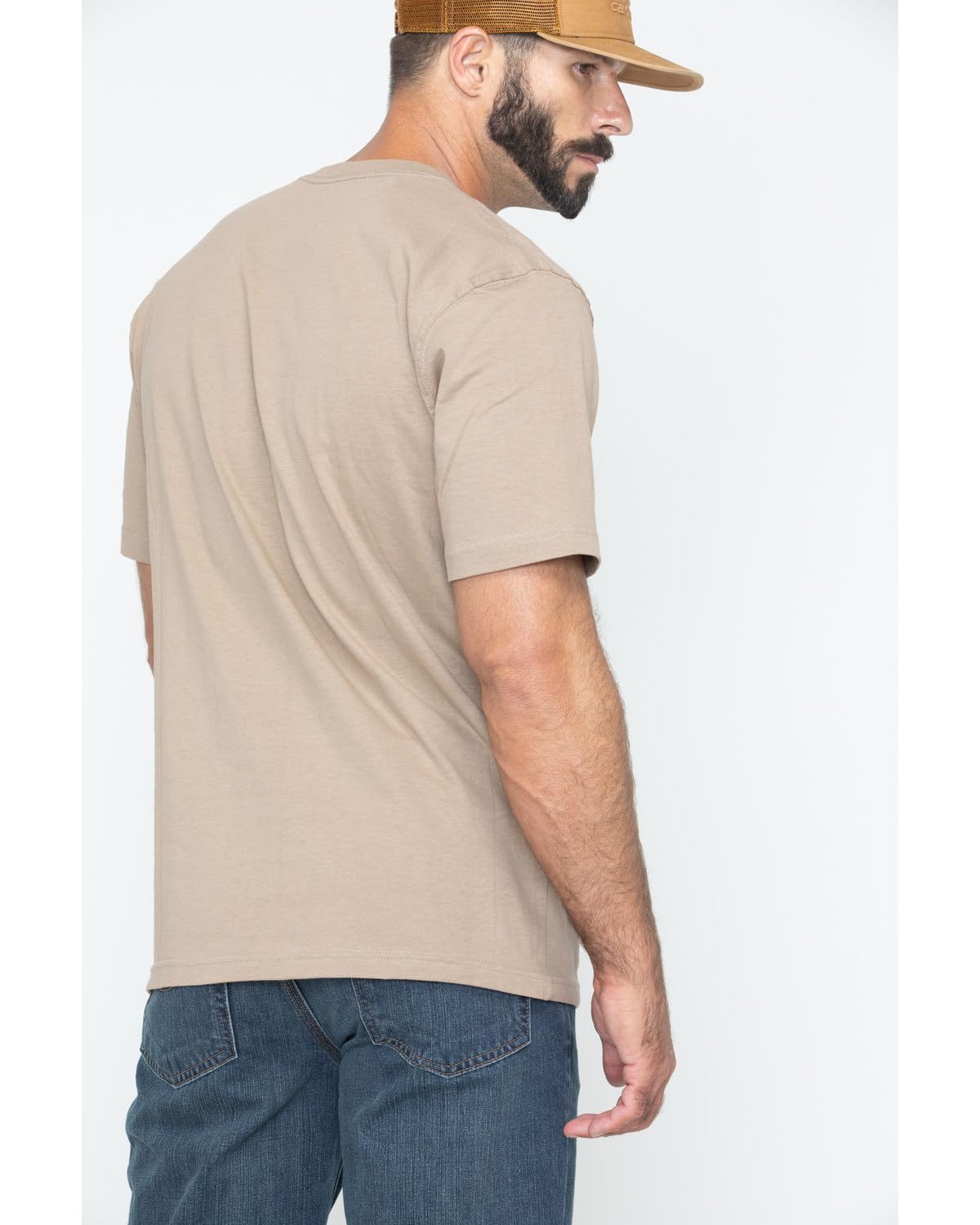 CarharttmensLoose Fit Heavyweight Short-Sleeve Pocket T-ShirtDesert5X-Large