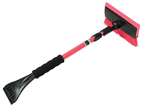 SubZero 3512PBT 35" Pivoting Head Extendable Snowbroom with Integrated Foam Squeegee and Ice Scraper (Colors may vary)