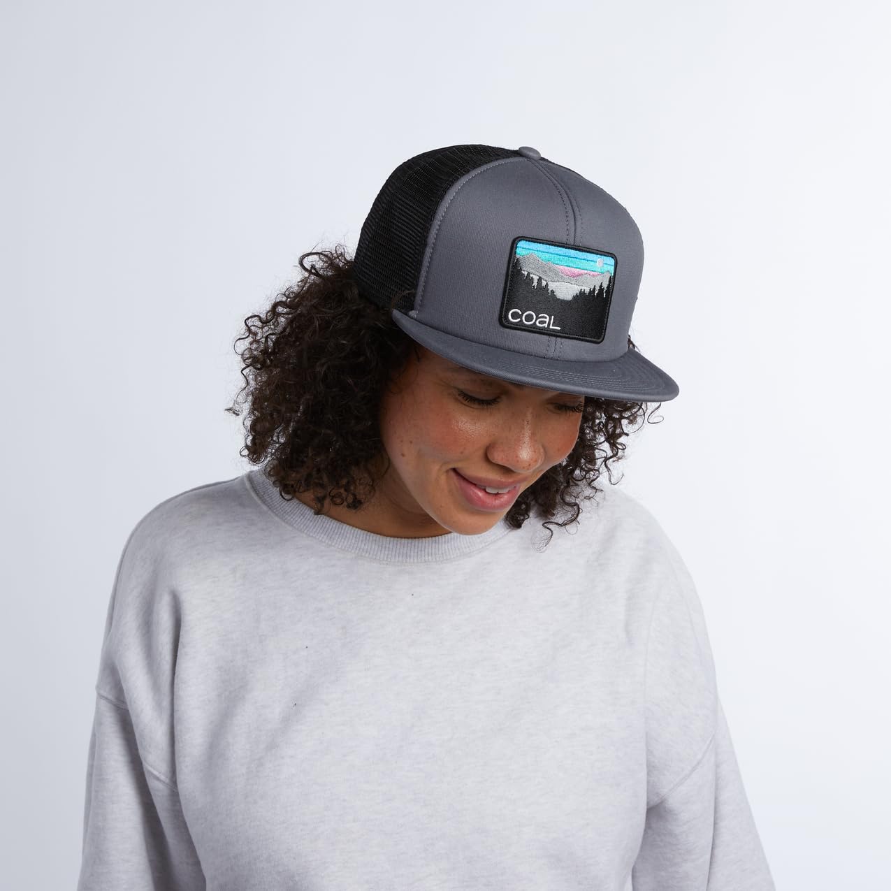 Coal The Hauler Trucker Hat, Adjustable Snapback Hat, Charcoal