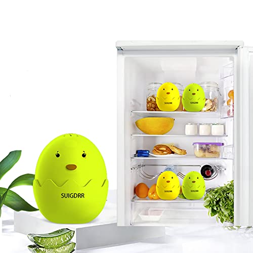 SUIGDRR Fridge Deodorizer Fresheners Smell Odor Eliminator,Cute Chick Refrigerator Freezer Deodorizer Odors Absorber Remover (yellow)