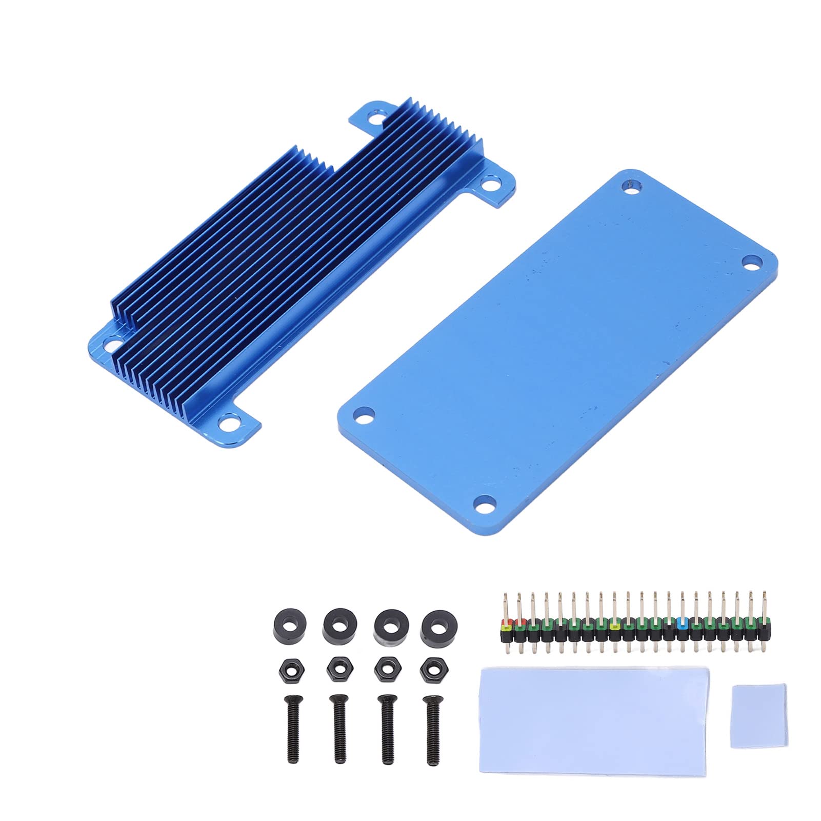 Enclosure Cover, Durable Easy Installation Protective Case for Replacement (Blue Shell Colourful Pin Header)
