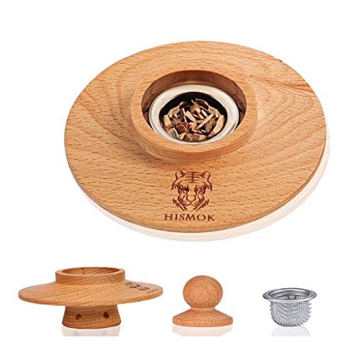 HISMOK Cocktail Smoker with Stainless Steel Screen Filter - Old Fashioned Drink Smoker Infuser Kit for Infuse Cocktails, Whiskey, Bourbon