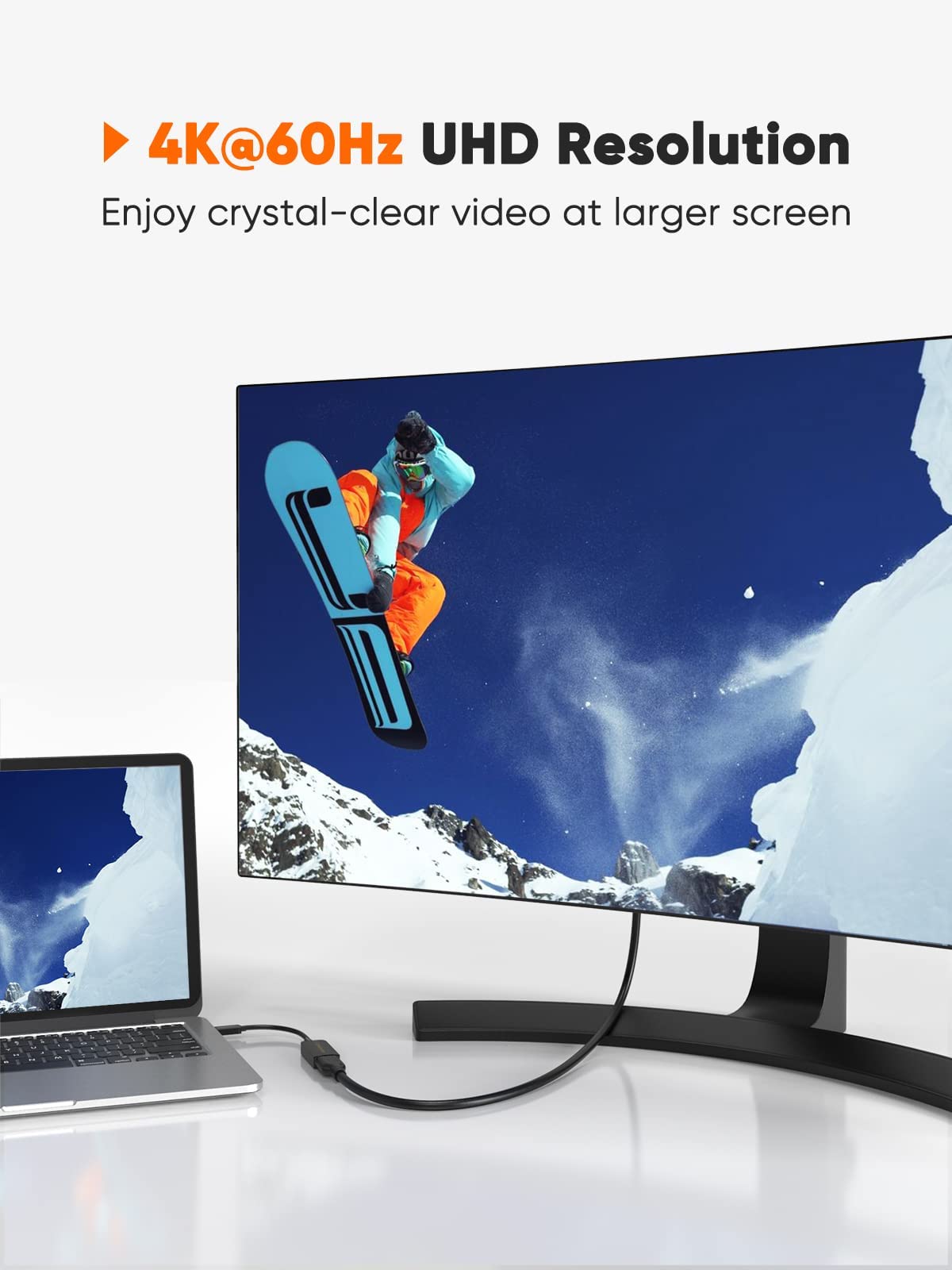 CableCreation USB C to DP Adapter 4K@60Hz, USB Type C to DisplayPort Converter, Compatible with iPhone15/15Plus/15Pro/15Promax Rift S, MacBook Pro 2020, iPad Pro 2020, Galaxy S23, Aluminum