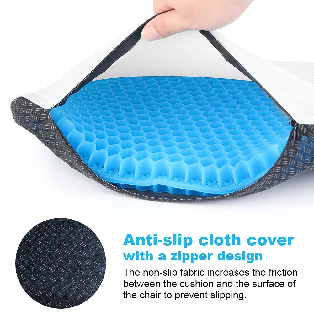 Dprofy Office Chair Cushion, Gel Seat Cushion for Office Chair, Car Seat Cushion for Long Sitting