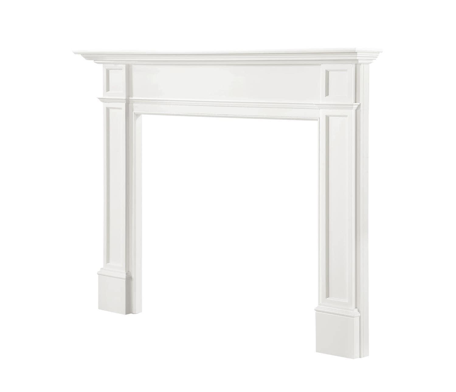 Pearl Mantels 540-48 Marshall Fireplace, 48-Inch, White Paint Mantel Surround, Opening Width