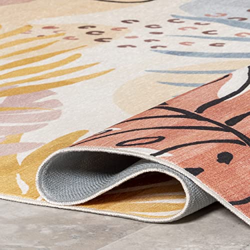 nuLOOM Ally Nautical Machine Washable Indoor/Outdoor Area Rug, 8' x 10', Multicolor