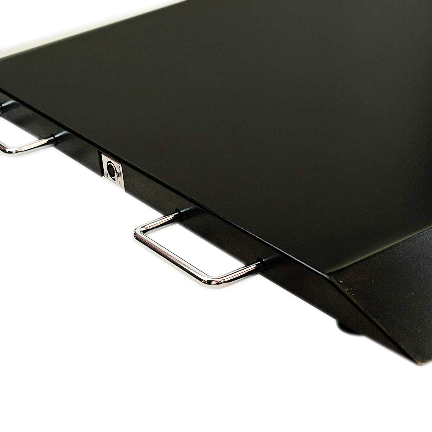 PEC Portable Wheelchair Scale/Digital Medical Scale with Dual Ramp, Side Handles and Wheels for Easy Moving, 35"x 35" Large Platform, Capacity 700 x 0.1 lb