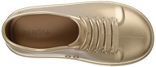 Mini Melissa Baby-Girl's Mini BE Sneaker, Gold Glitter, 5 Regular US Toddler