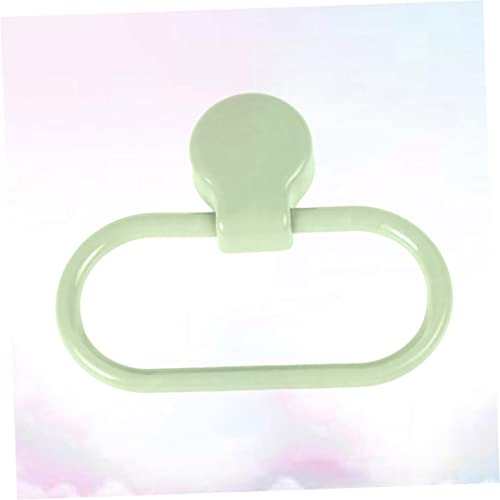 OSALADI 3pcs Adhesive for Self Holders Ring Bracket Plastic Rack Home Drill Hooks Toilet Swing Hanger Wall Shower Washroom Holder Self- Bath Hangers Storage Drilling Towel Round Mounted