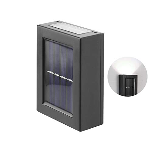 Vxkbiixxcs-o Garden Light, Square Solar Power Garden Light Patio Waterproof Wall Fence Lamp Home Decoration White