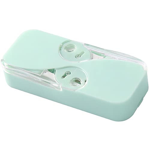 JIBIACB Dental Floss Portable Case/ Dispenser Automatic Dental Floss Picks Cases for Teeth Cleaning,Specialized Floss (Pink+Green)