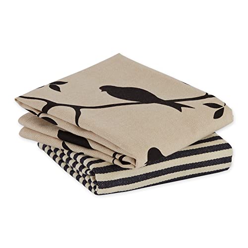 DII Decorative Oversized Festive Dishtowels, 18x28, Bushel & Peck, 2 Piece