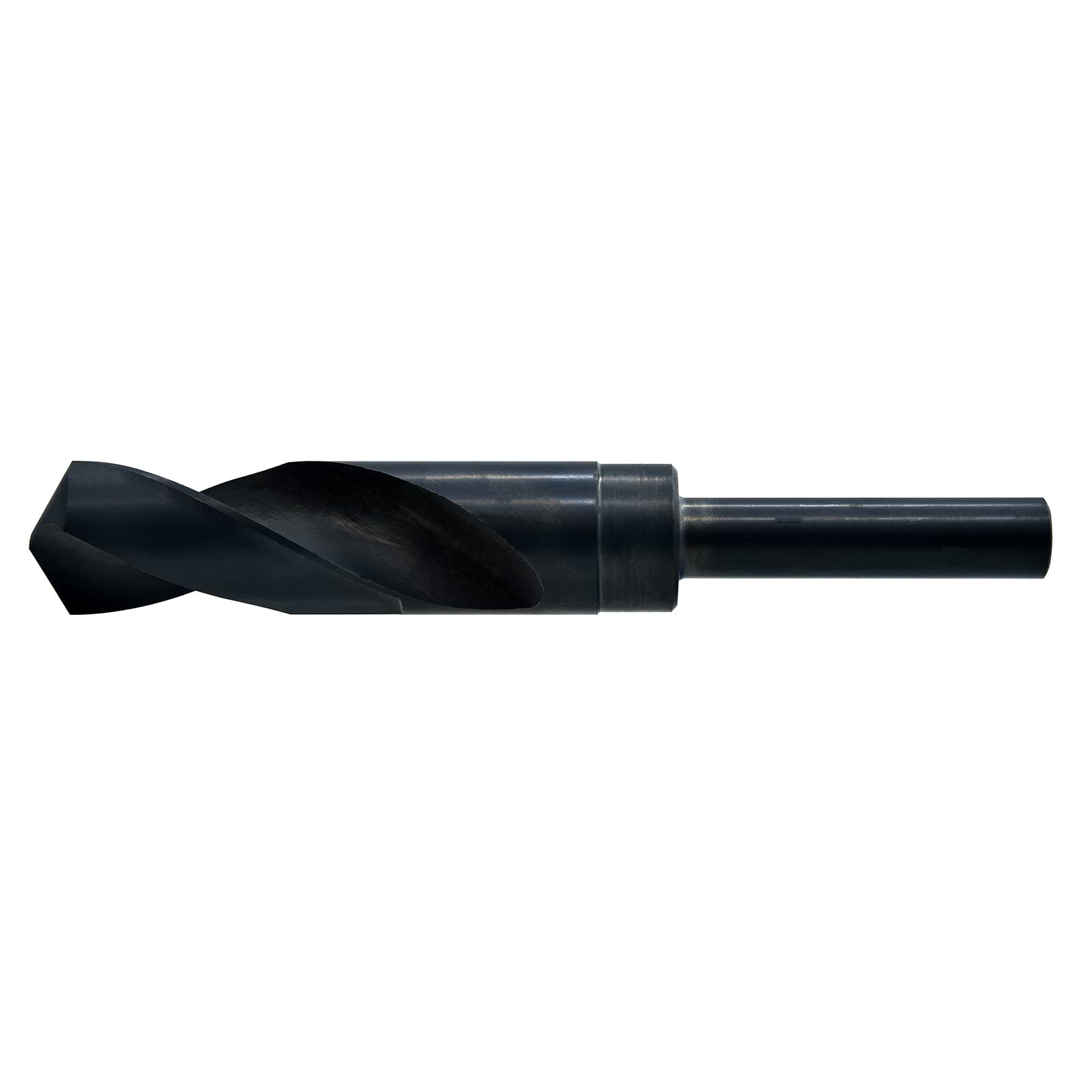 MAXTOOL 31/32" Silver and Deming Drill Bits HSS M2 S & D Drill Bits Prentice Twist Drills Black Oxide 1/2" Reduced Shank 6" OAL; SD02B00R062