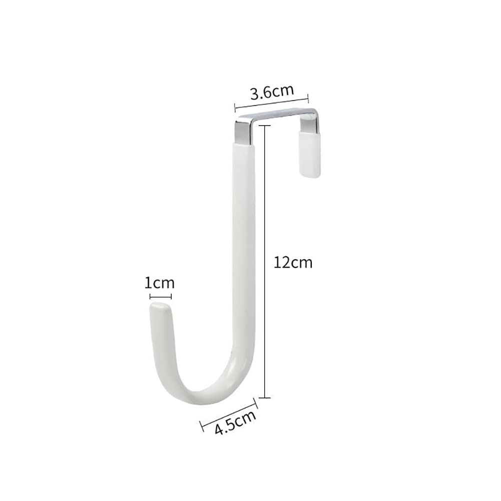 ccHuDE 2 Pcs Over The Door Hooks No Drill Potty Hooks Door Hanger Hooks Space Saving Door Towel Hooks Behind Back of Door Hooks for Hanging Clothes Towels