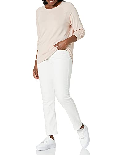Daily Ritual Women's Supersoft Terry Relaxed-Fit Long-Sleeve Raglan Sweatshirt, Rose, Small