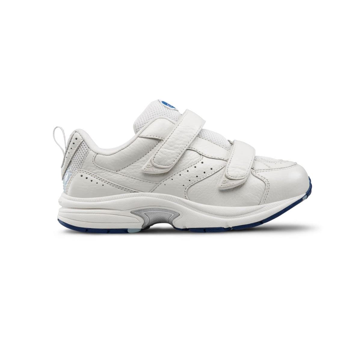 Dr. Comfort Spirit X Women's Double Depth Walking Shoes-Comfortable Shoes for Women-Lightweight and Strong Velcro Closure - White 7 Wide (C/D)