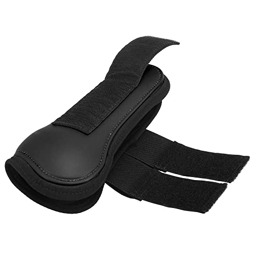 N/A Adjustable Horse Leg Boots, Horse Front Leg Guards, Rear Boots, Rubber Protective Gear, Equestrian Equipment