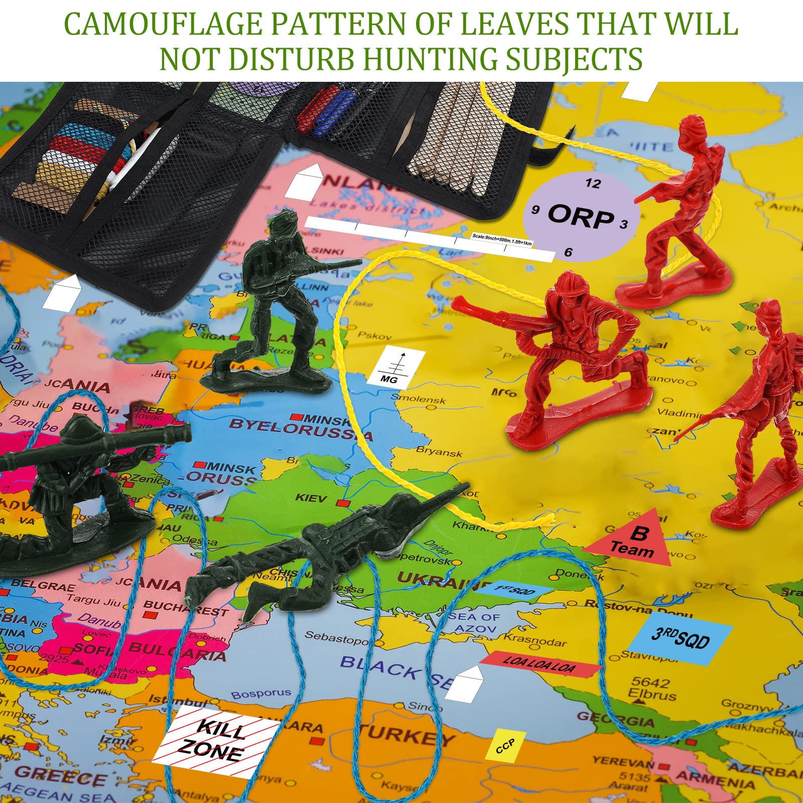 Eaasty Terrain Model Kit Army Platoon Land Navigation Kit Military Terrain Model Briefing Kit for Ranger School Squad Platoon Squad Leader Platoon SGT, Platoon Leader, or OCS SUT ROTC
