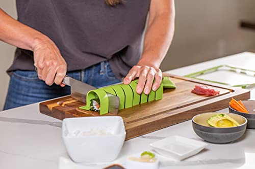 SushiQuik Sushi Making Kit | Sushi Kit for Beginners | Sushi Rolling Kit w/Unique Frame for Exact Amount of Sushi Rice on Every Sushi Seaweed Sheets | Sushi Maker Kit | Sushi Rolling Kit | Sushi Mat