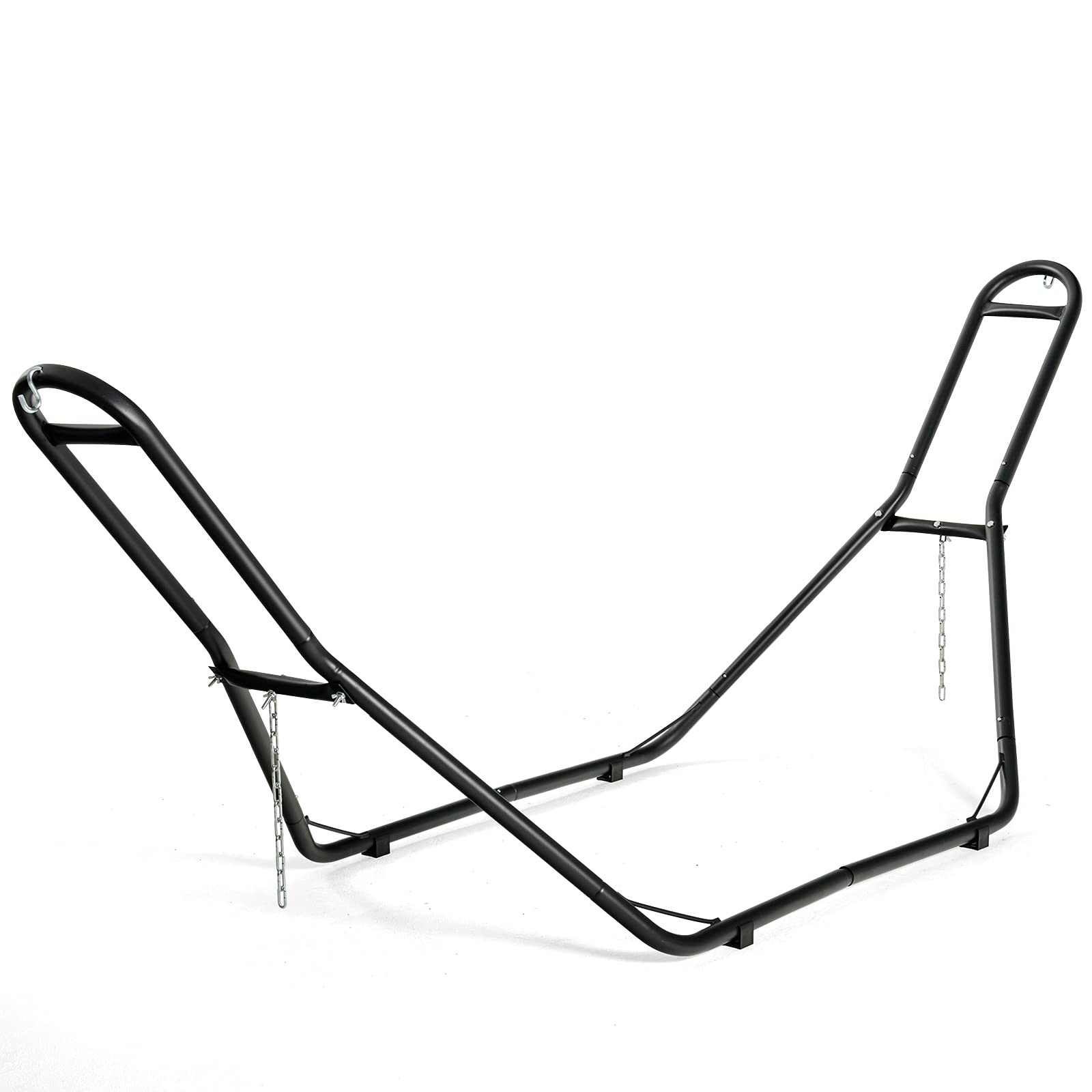 Giantex Steel Hammock Stand 450LBS Capacity, Heavy Duty Hammock Frame 2 Person, Adjustable Universal Multi-Use Hammock Stand Fits 9-13 Ft Hammock for Indoor Outdoor Yard Patio Deck