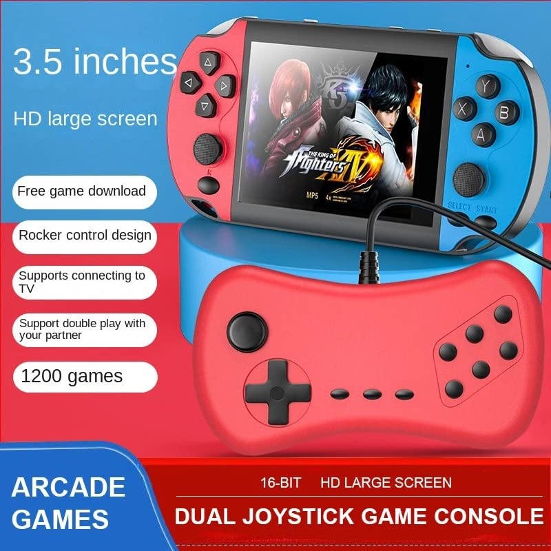 EQUITARE 1200 in 1 Handheld Games Console, 3.5 Inch Screen 16-bit TV Game Console, Portable Mini Handheld Player for Kids Gift, Children Birthday Gift