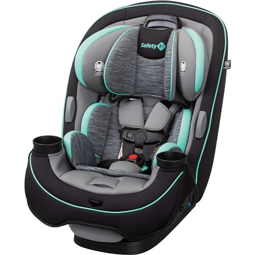 Safety 1st Grow and Go All-in-One Convertible Car Seat, Rear Facing Car Seat 5-40 lbs, Forward Facing Car 30–65 lbs, High Back Booster Seat 40-100 lbs, Aqua Pop