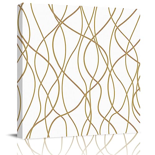 Canvas Wall Art Pictures on Canvas Oil Painting Art with Framed for Home Decorations Modern Line (28'' x 28'' x 1 Panel)