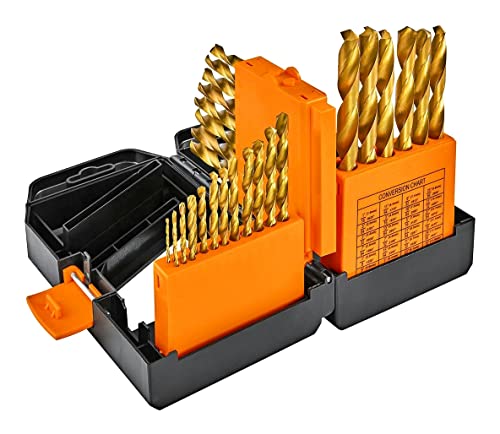 Warrior Titanium Nitride 29pc High Speed Steel Drill Bit Set