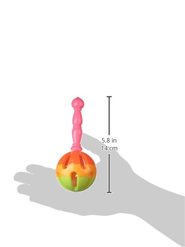 Super Bird Creations SB1054 Maraca Rattle Bird Foot Toy, Medium/Large Bird Foot Toy, 6" x 2.5"