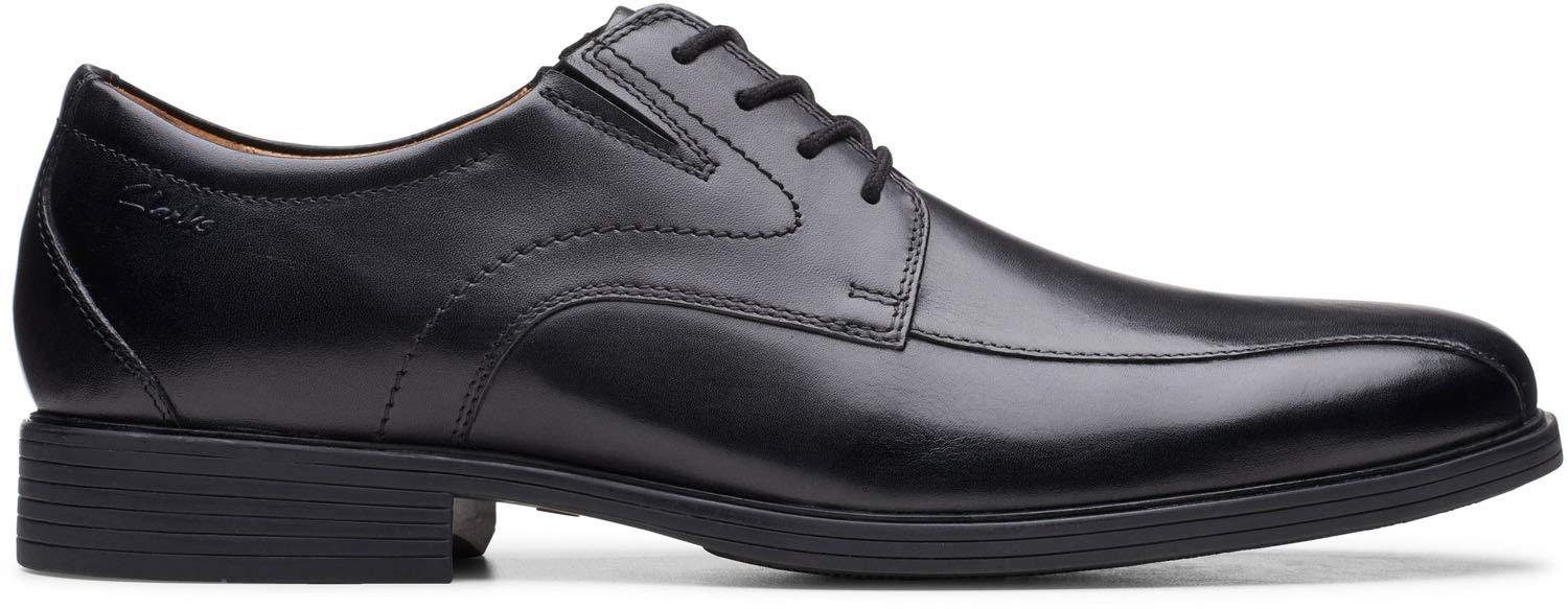 Clarks Men's Whiddon Pace Oxford, Black Leather, 11