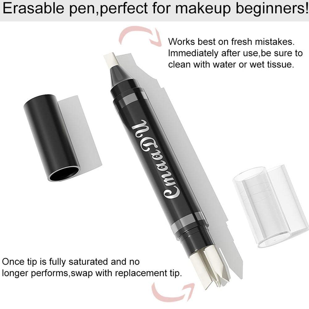 Eye Makeup Remover Pen, Portable Instant Makeup Remover Eraser Stick To Correct Makeup Mistakes, Mascara Smudges, Sharpen Eyeliner And Lipstick