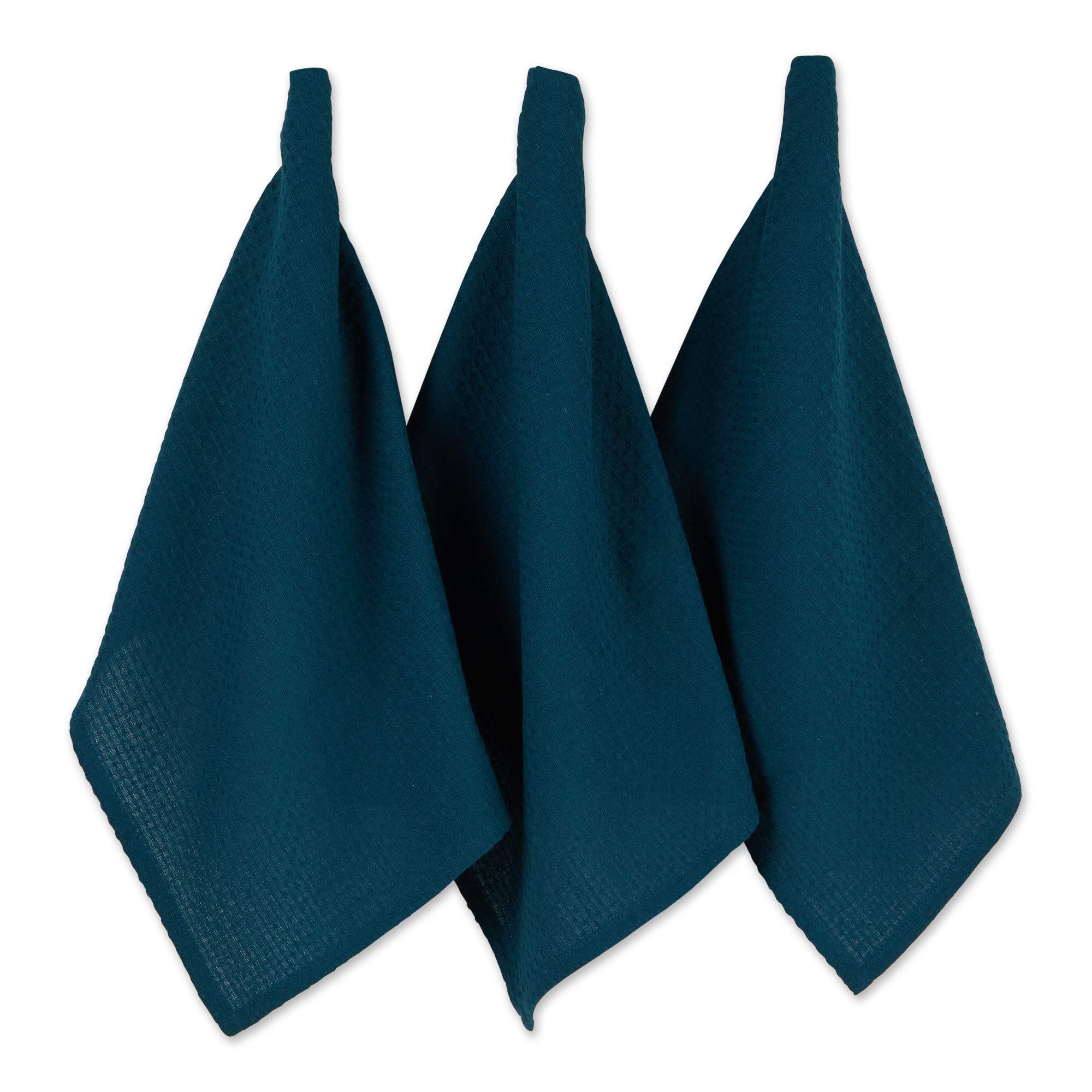 DII Recycled Cotton Kitchen Collection Dishtowel Set, 18x26, Teal, 6 Piece