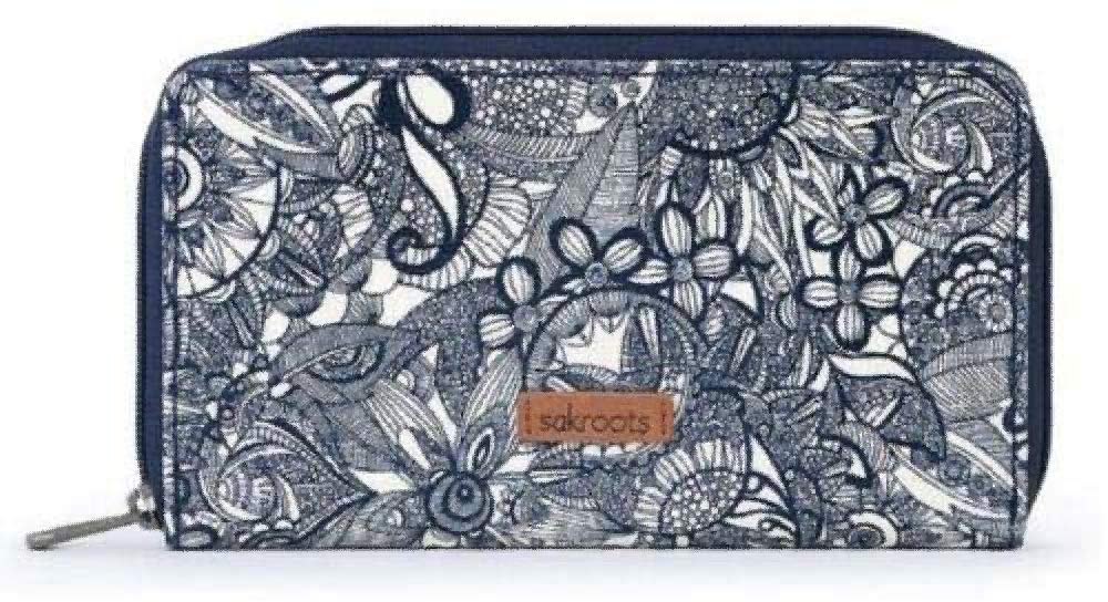 Sakroots Artist Circle Zip Around Wallet Spirit Desert-Navy