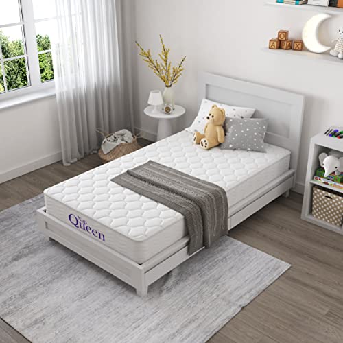NapQueen 6 Inch Innerspring Full Size Medium Firm Support Relief Mattress, Bed in a Box