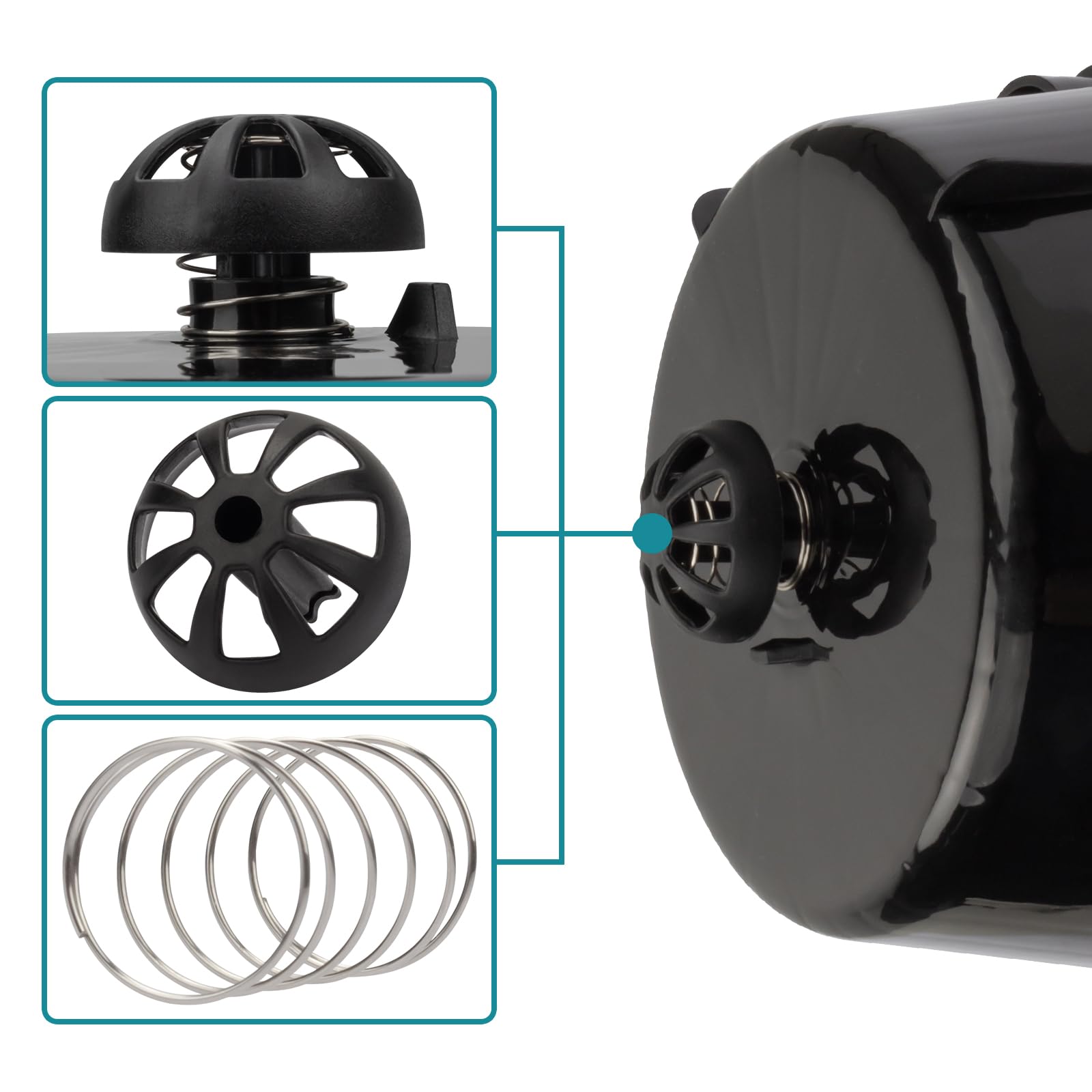 Coffees Machine Brew Basket Bottom Spring Loaded Stopper Kits Replacement for Mr Coffee Maker Filter Basket Replacement Parts 185774-000-000,185774 000 000,112435-000-000 (2)