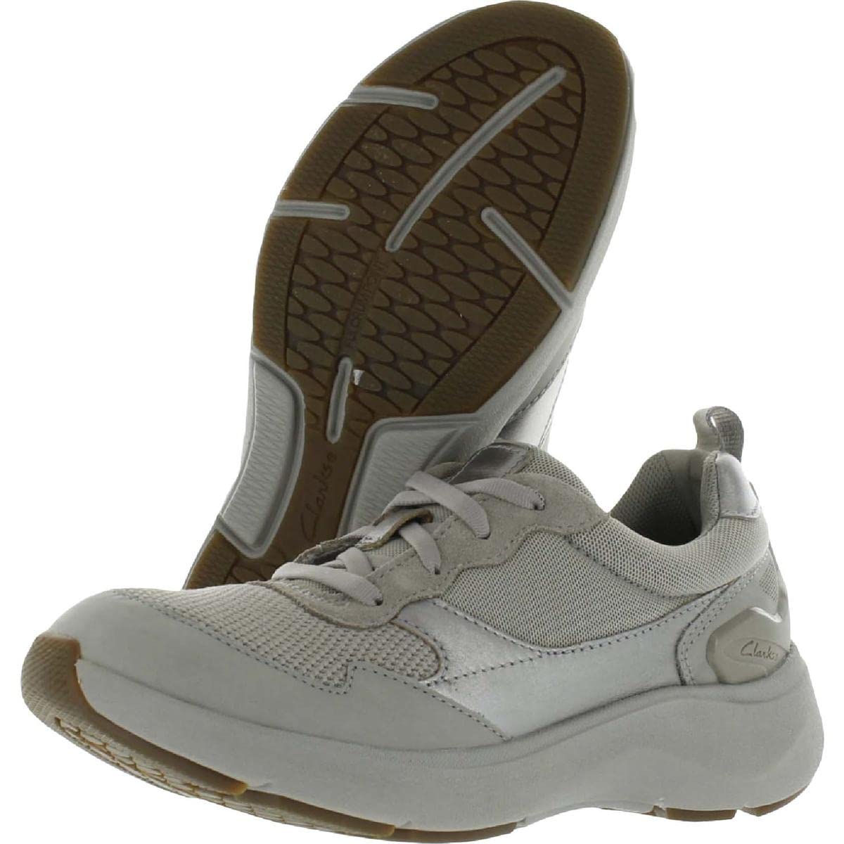 Clarks Women's Wave 2.0 Move Walking, Blue Combination, 8.5