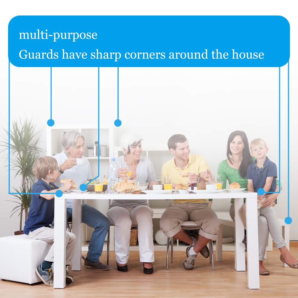 Corner Protector, Clear Baby Proofing Table Corner Guards, Furniture Corner Covers for Baby Safety - 12 Pack