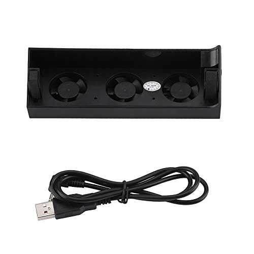 Mugast Cooling Fan for Sony Slim,Portable Gaming Console Intelligent Cool Fan System with Power Cable for PlayStation 4 Slim