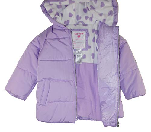 Carter's Girls' Heavyweight 2-Piece Skisuit Snowsuit, Purple Unicorn, 2T
