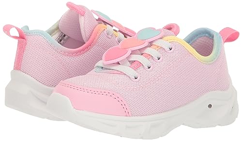 Carter's Kids Hailey Light-Up Sneaker, Pink, 11 US Unisex Toddler