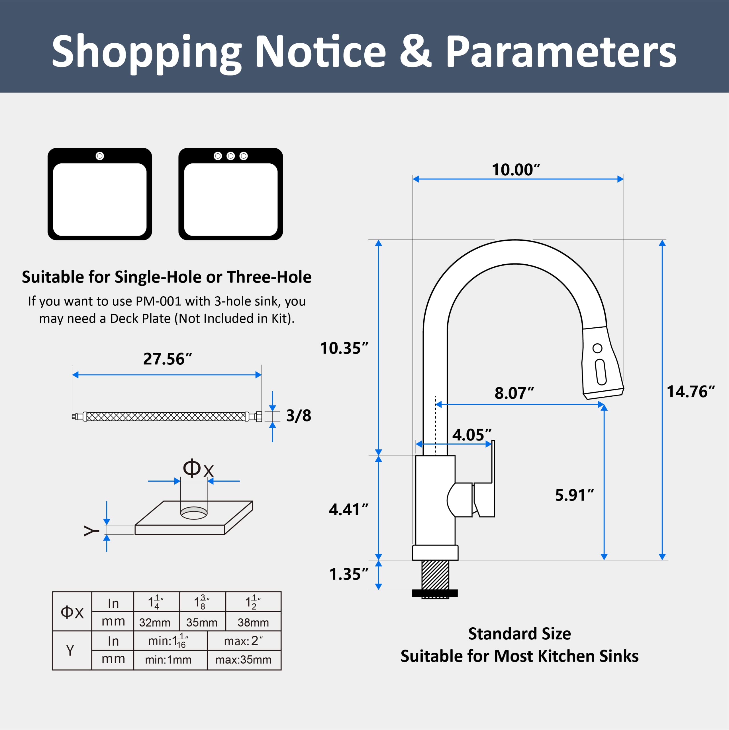 Kitchen Faucet with Pull Down Sprayer VMASSTONE Single Level Stainless Steel Kitchen Sink Faucet with 3-Spray Mode Single Handle High Arc Modern Faucet for Kitchen, RV, Bar (Brushed Nickel)