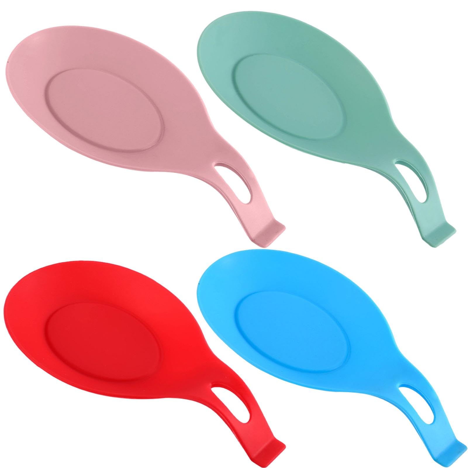 Silicone Spoon Rest for Stove Top, Kitchen Spoon Rest for Kitchen Counter, Coffee Spoon Rest, Heat Resistant Cooking Spoon Holder Stove Spoon Rest for Kitchen Utensils Ladles(size:B)