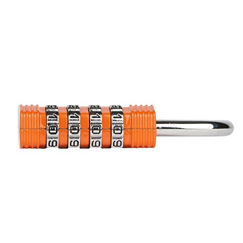 FortLocks Padlock - 4 Digit Combination Lock for Gym Outdoor & School Locker, Fence, Case & Shed β Heavy Duty Resettable Set Your Own Combo β Waterproof & Weatherproof (1 Pack - Orange)