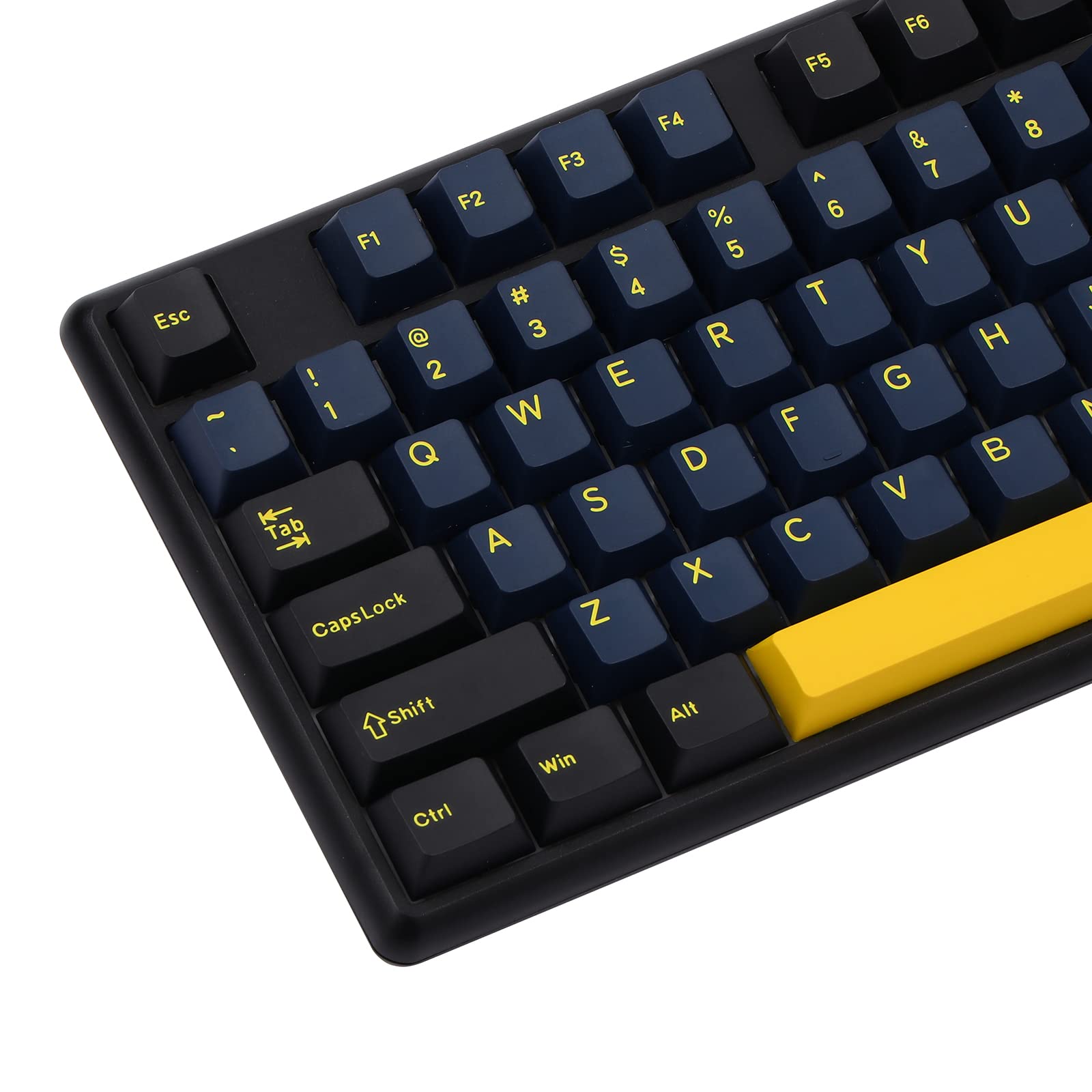 EPOMAKER Wireless Gaming Keyboard and Coiled Cable Combo, ABM084 75% Hot Swappable Triple Mode Keyboard, Mix Aviator Coiled USB Cable for Mac/Win/Gamers(Gateron G-pro Yellow)