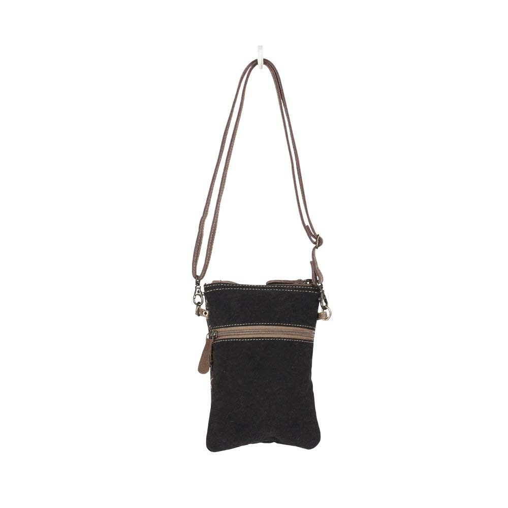 Myra Bag Timeless Upcycled Canvas Crossbody Bag S-1326