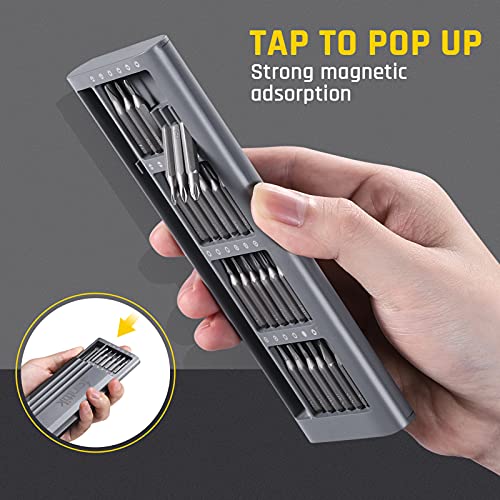 Fanttik X5 Precision Screwdriver Set, 25-in-1 Mini Screwdriver, 5/32'' Hex, Magnetic Driver Bits Set, Pocket Manual Hand Tool, Screwdriver Tool Set, Repair Tool Kit for Electronics