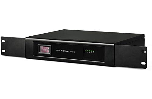 EVERSECU 17CH DC12V 30 Amp 1.5U/19 Rack Mount PTC Fuse CCTV Power Supply with Metal Box, AC Plug for Security Cameras, DVRs, IP Cameras, CCTV Cameras