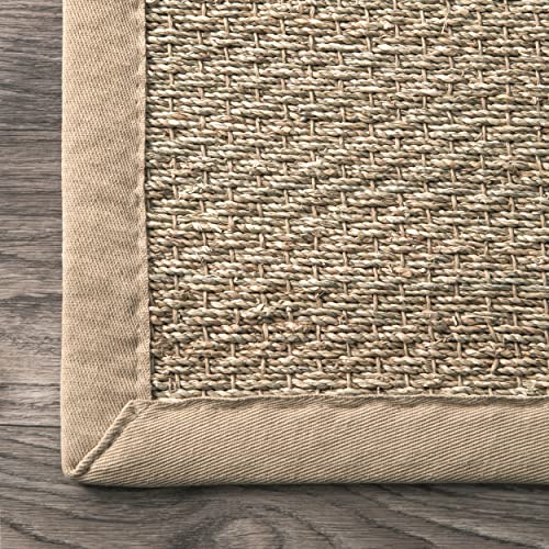 nuLOOM Elijah Farmhouse Seagrass Accent Rug, 2' x 3', Beige